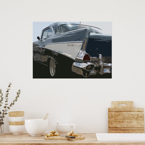 57 Chevy Bel Air Poster | Zazzle
