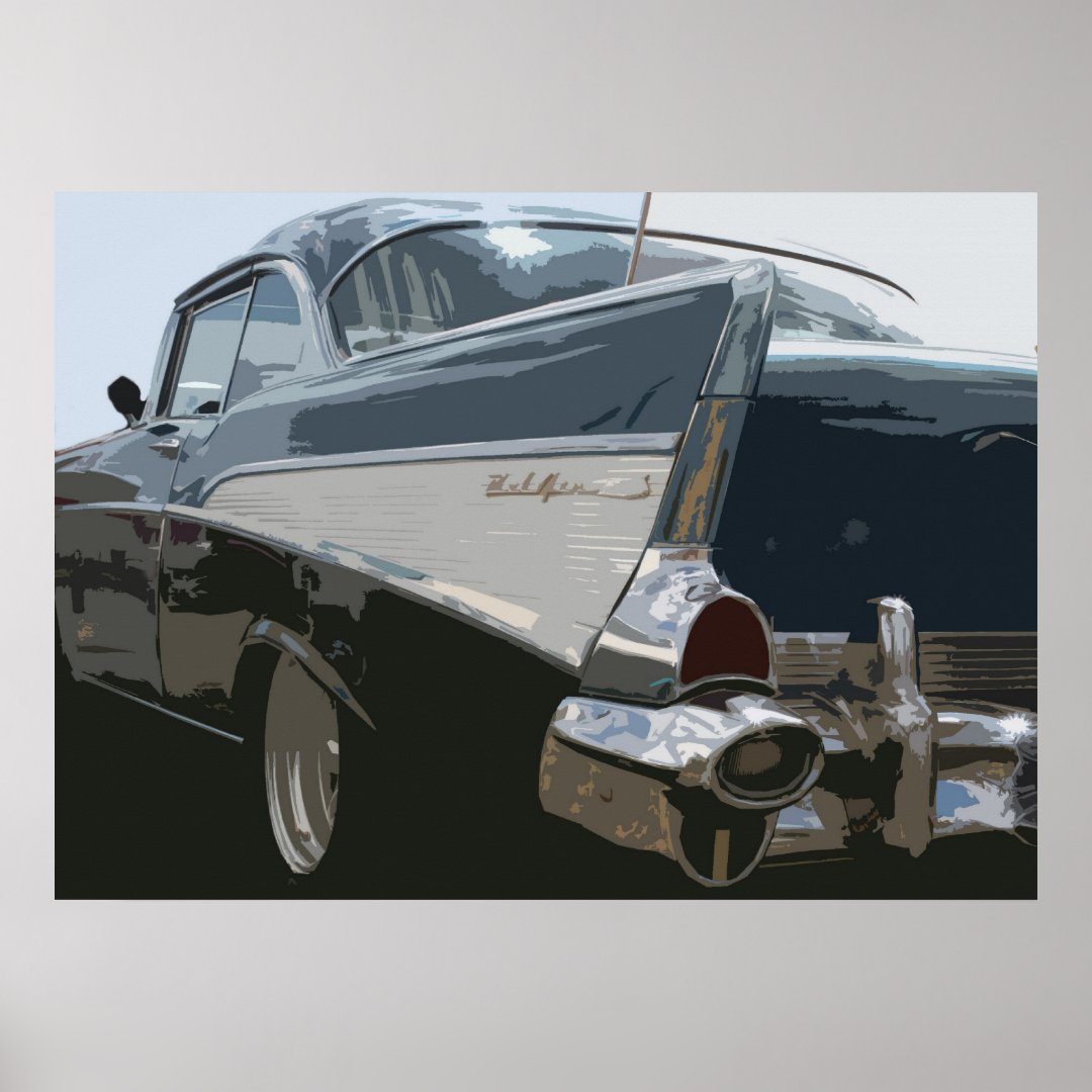 57 Chevy Bel Air Poster | Zazzle