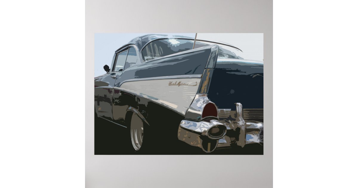57 Chevy Bel Air Poster | Zazzle
