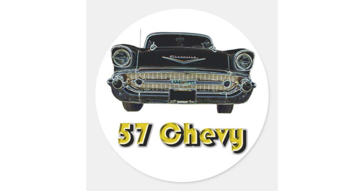 57 Chevy Sticker | Zazzle