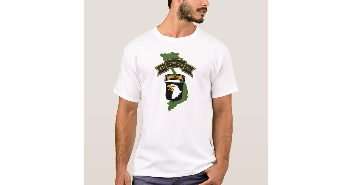 58th Scout Dog Platoon 101ID T-Shirt | Zazzle
