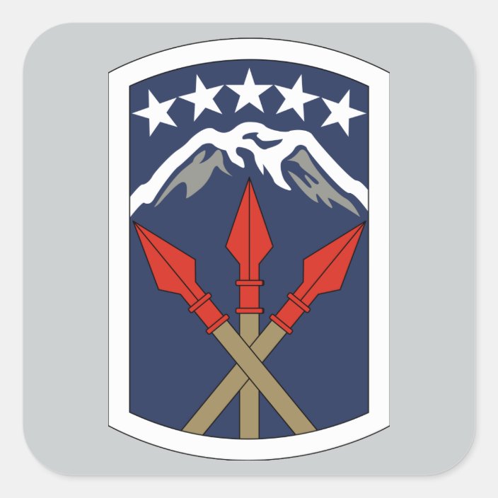 593rd Sustainment Brigade Square Sticker | Zazzle.com