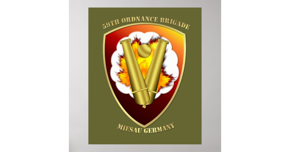59th Ordnance Brigade Patch Poster | Zazzle