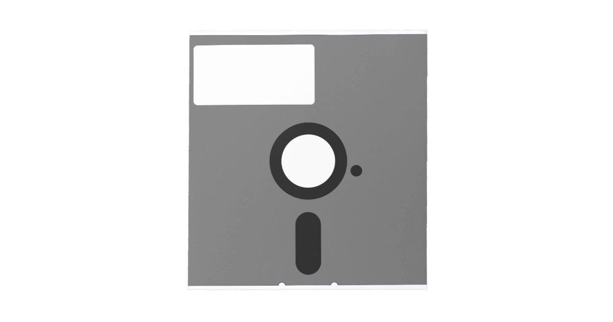 5.25 inch floppy disk - old computer diskette notepad | Zazzle