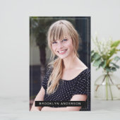 5.5x8.5" Modern 6 Photo Actor Model Comp Card | Zazzle
