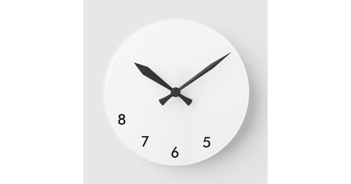 5, 6, 7, 8 Wall Clock for Dancers | Zazzle