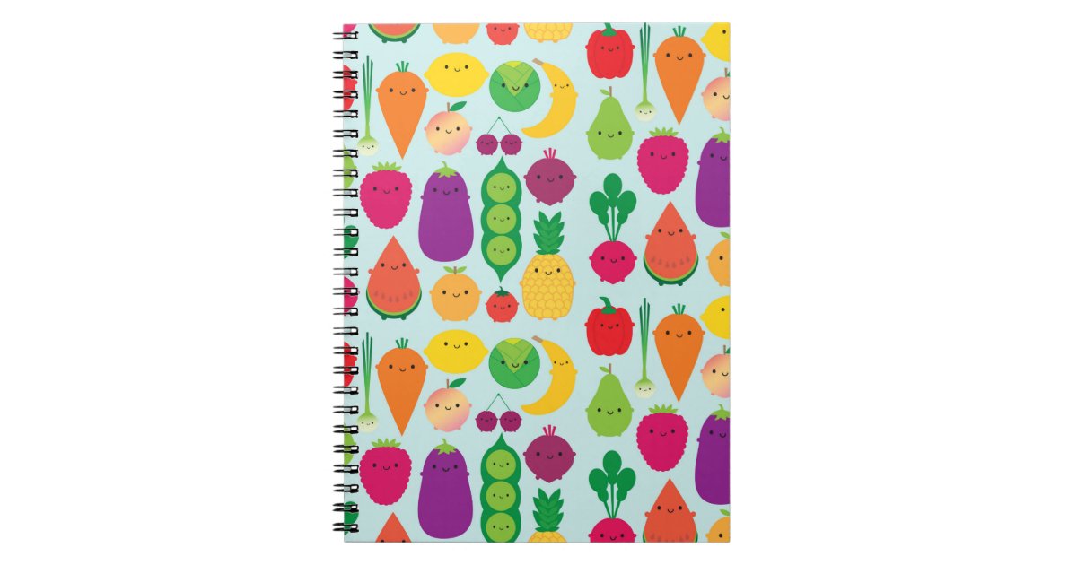 5 A Day Fruit & Vegetables Notebook | Zazzle