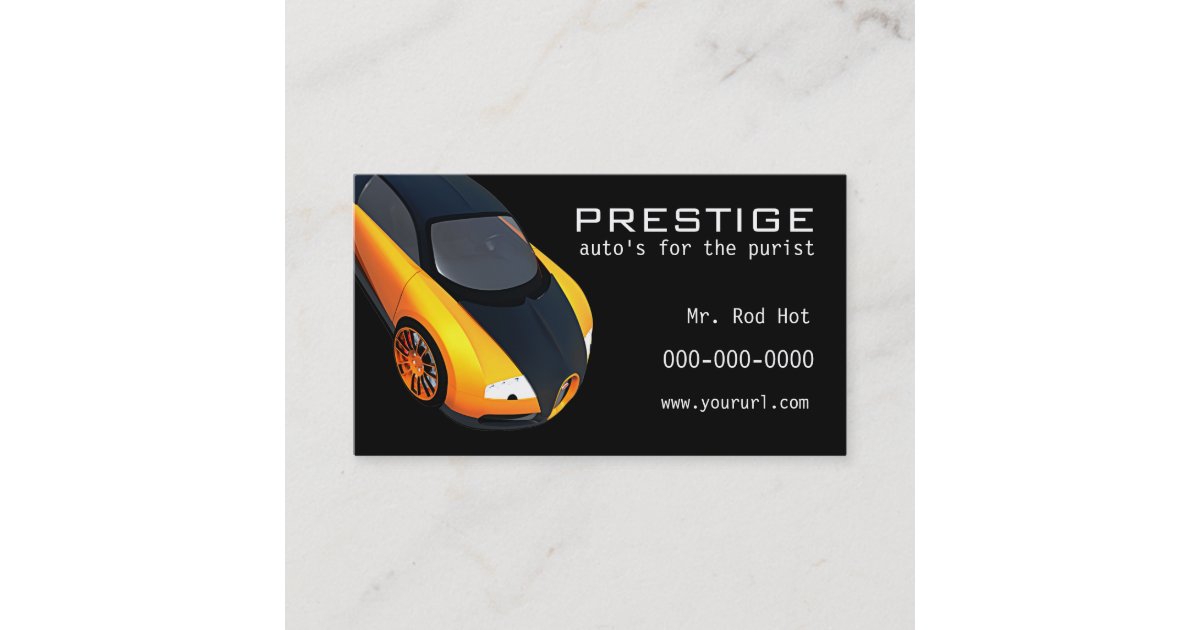 #5 Automotive Industry business card | Zazzle