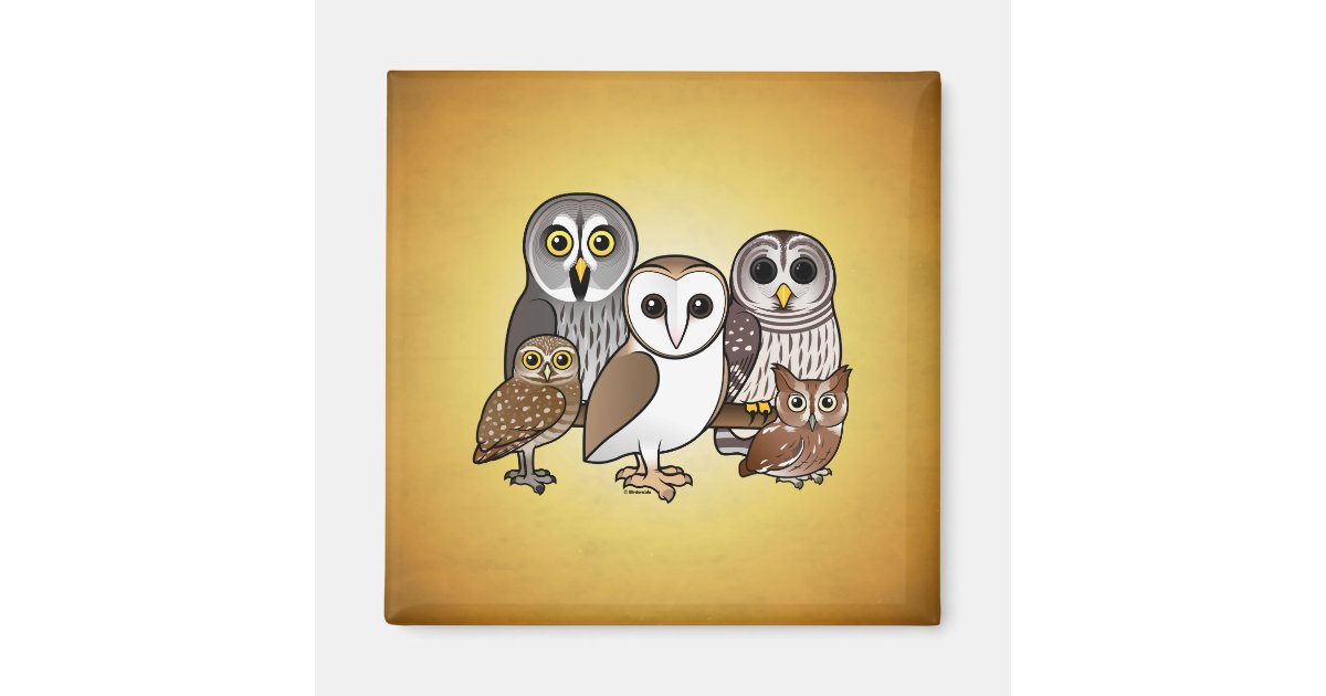 5 Birdorable Owls Magnet | Zazzle