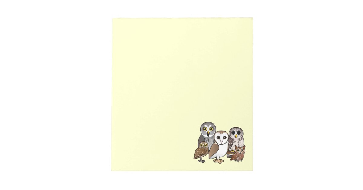 5 Birdorable Owls Notepad | Zazzle