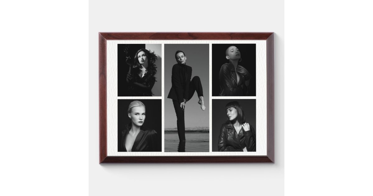 5 Editable Photo Collage Award Plaque | Zazzle