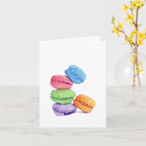 5 Macarons Card | Zazzle