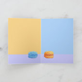 5 Macarons stripes Birthday Card | Zazzle