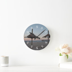 5 o'clock Beach Theme Wall Clock | Zazzle
