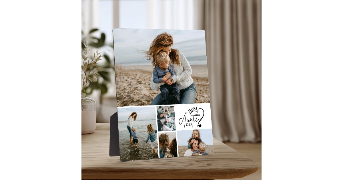 5 Personalized Best Aunt Photo Collage Plaque | Zazzle