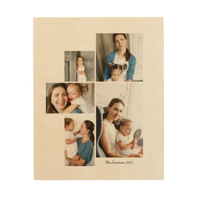 5 Photo Collage Print | Zazzle