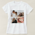 5 Photo Custom Collage Personalized T-Shirt | Zazzle
