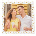 5 Photo White Gold Engagement Cube | Zazzle