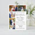 5 photos collage printed and digital wedding invitation | Zazzle