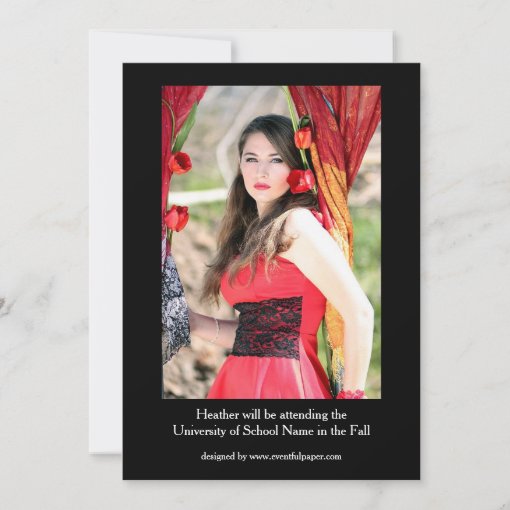 5 Photos Collage Vertical - Grad Announcement | Zazzle