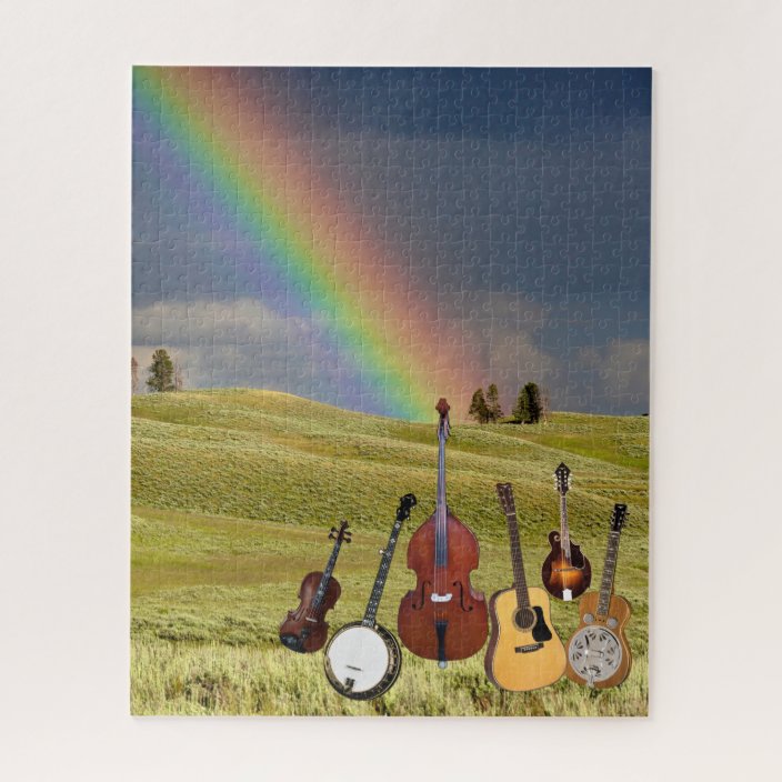 5 PIECE BLUEGRASS BAND JIGSAW PUZZLE | Zazzle.com