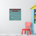 5 P's Classroom Rules Poster | Zazzle