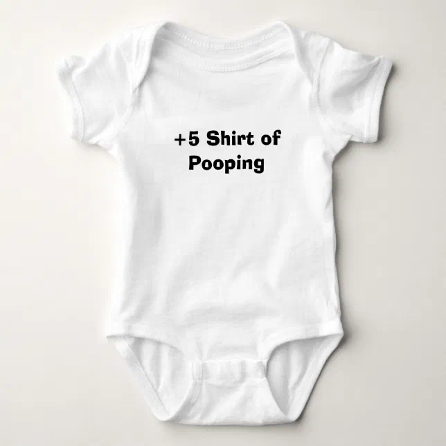 +5 Shirt of Pooping | Zazzle