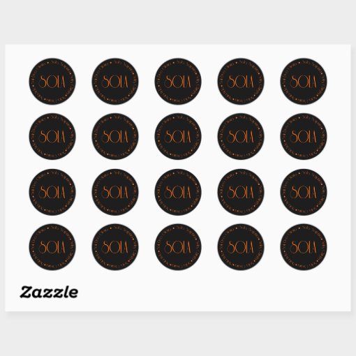 5 Solas Classic Round Sticker | Zazzle