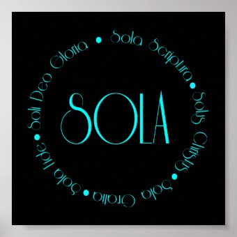 5 Solas Poster | Zazzle