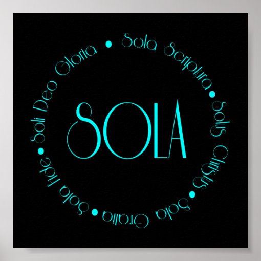 5 Solas Poster | Zazzle