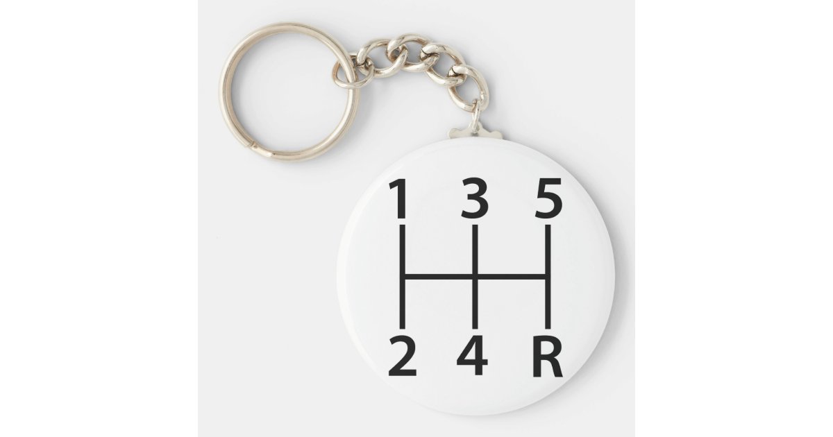 5 speed shift pattern keychain | Zazzle