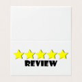 5 Star Review Card | Zazzle