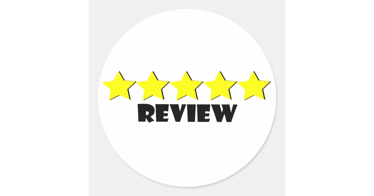 5 Star Review Stickers | Zazzle