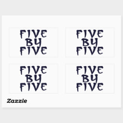 5 x 5 rectangular sticker | Zazzle