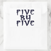 5 x 5 rectangular sticker | Zazzle
