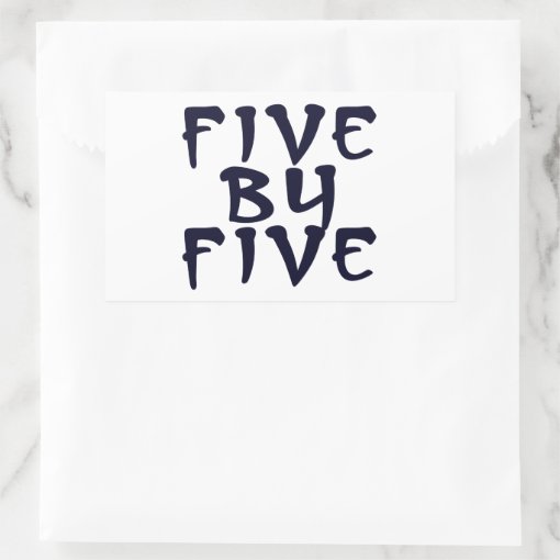 5 x 5 rectangular sticker | Zazzle