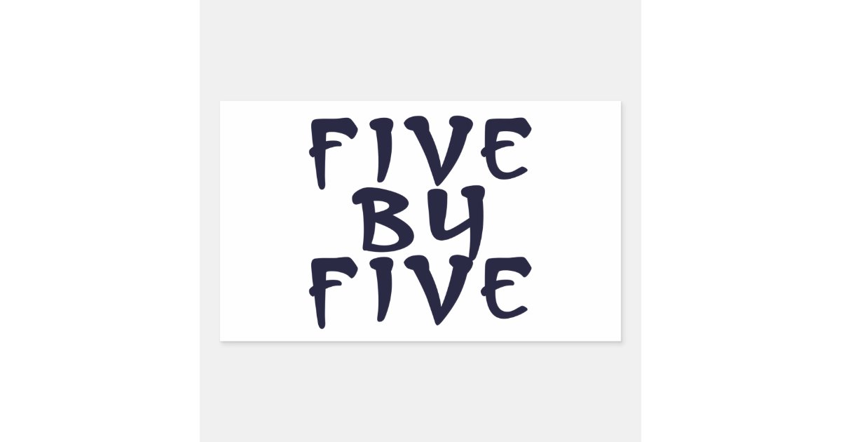 5 x 5 rectangular sticker | Zazzle