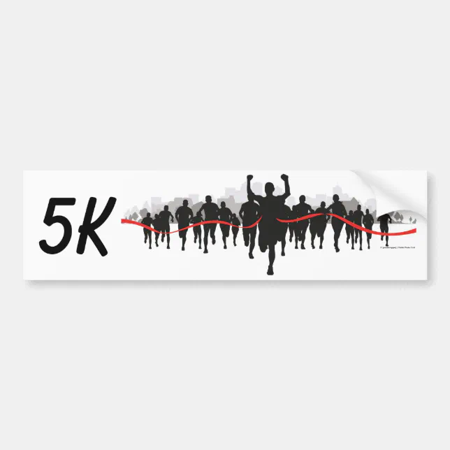 5K Bumper Sticker | Zazzle