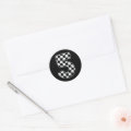 5th Birthday Checkered Number 5 Car Racing Flag Classic Round Sticker ...