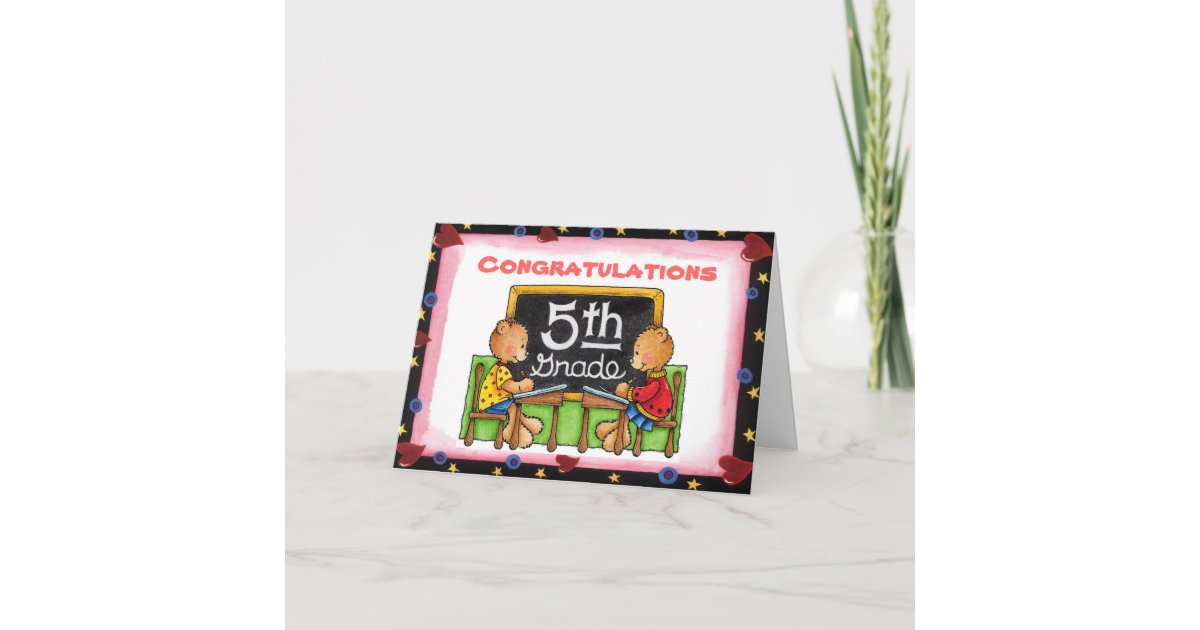 5th grade card | Zazzle