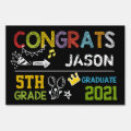 5th Grade Graduation Yard Lawn Sign Class of 2021 | Zazzle