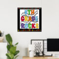 5th Grade Rocks Classroom Poster | Zazzle
