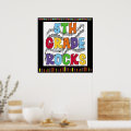 5th Grade Rocks Classroom Poster | Zazzle