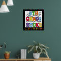 5th Grade Rocks Classroom Poster | Zazzle