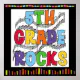 5th Grade Rocks Classroom Poster | Zazzle