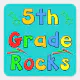 5th Grade Rocks Sticker | Zazzle