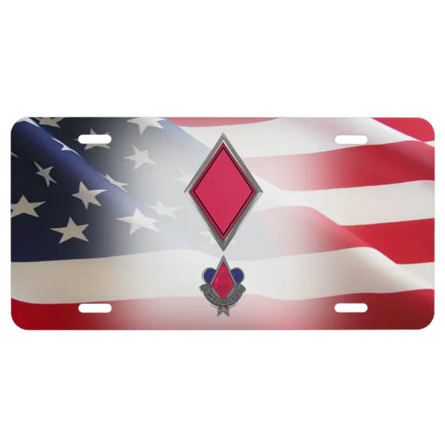 5th Infantry Division Patch Insignia License Plate | Zazzle