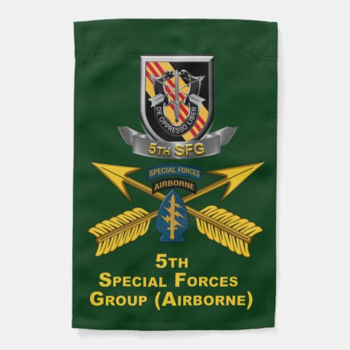 5th Special Forces Group (AIRBORNE) Garden Flag | Zazzle