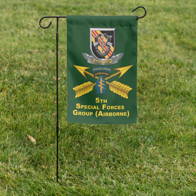 5th Special Forces Group (AIRBORNE) Garden Flag | Zazzle