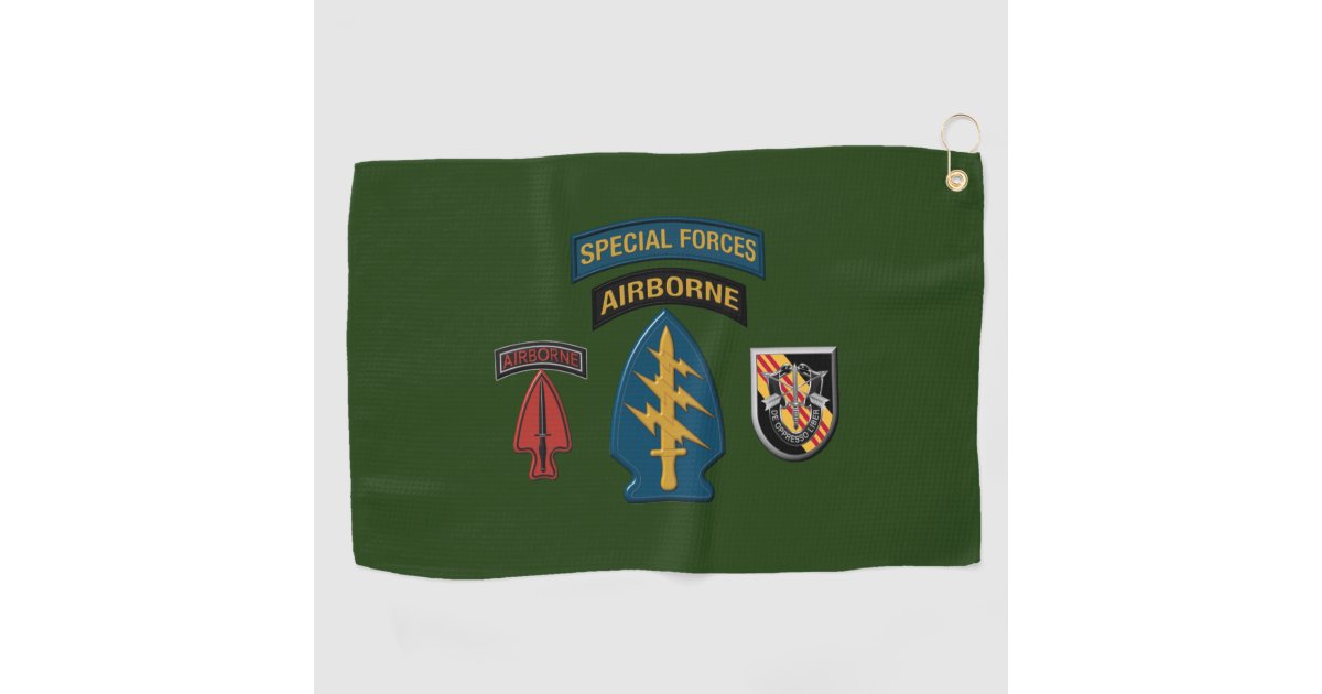 5th Special Forces Group (Airborne) Patch Design Golf Towel | Zazzle